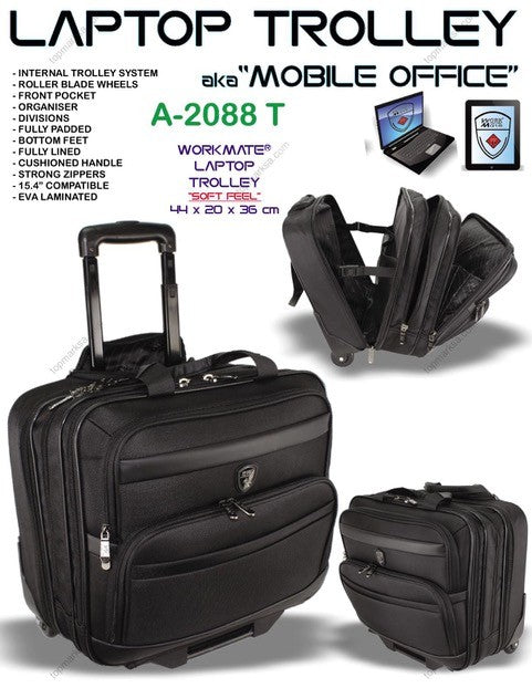Work Mate Mobile Office Laptop Trolley – Saleys Travel Goods