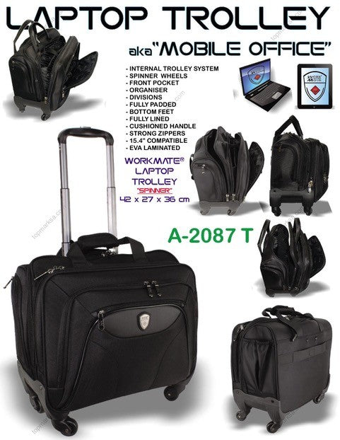Work Mate Mobile Office Laptop Trolley – Saleys Travel Goods