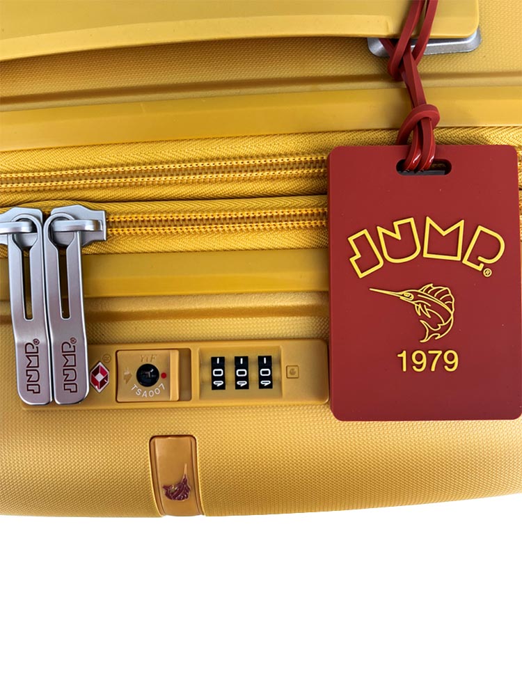 Jump Evae Large 4 Wheel Trolley Case Yellow – Saleys Travel Goods