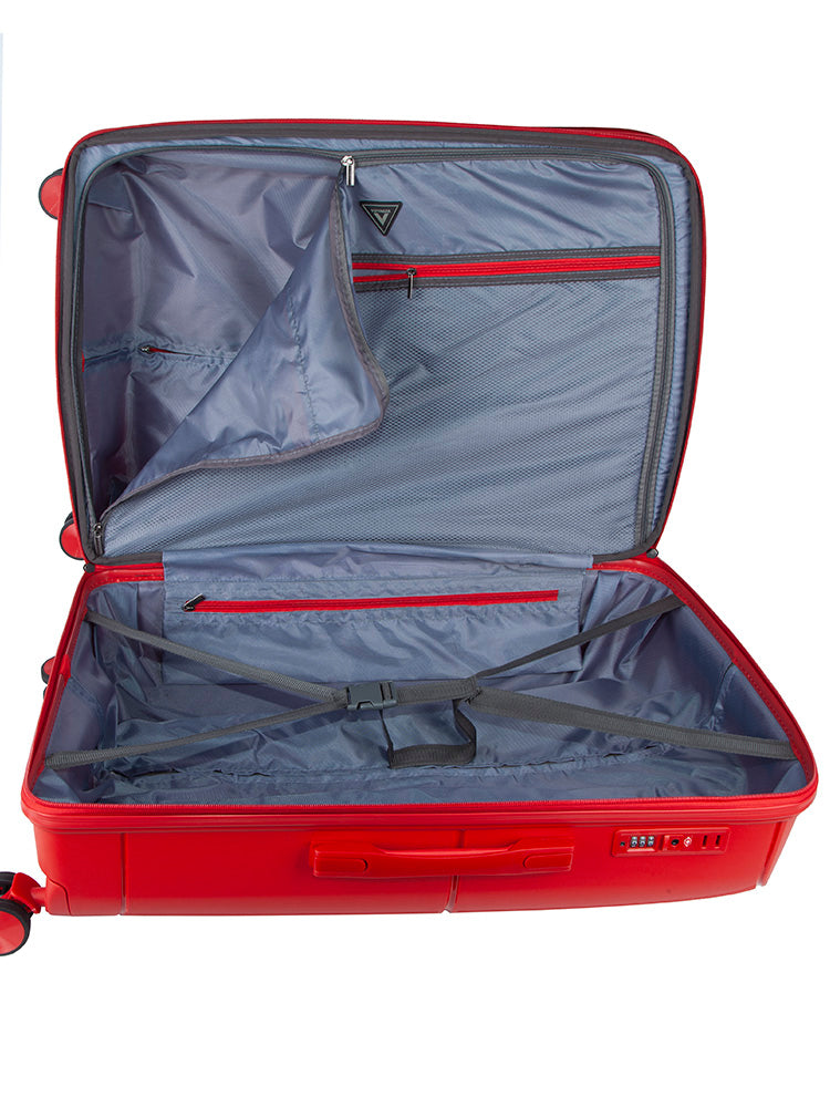 Voyager Aeon Large 4 Wheel Trolley Case Red – Saleys Travel Goods