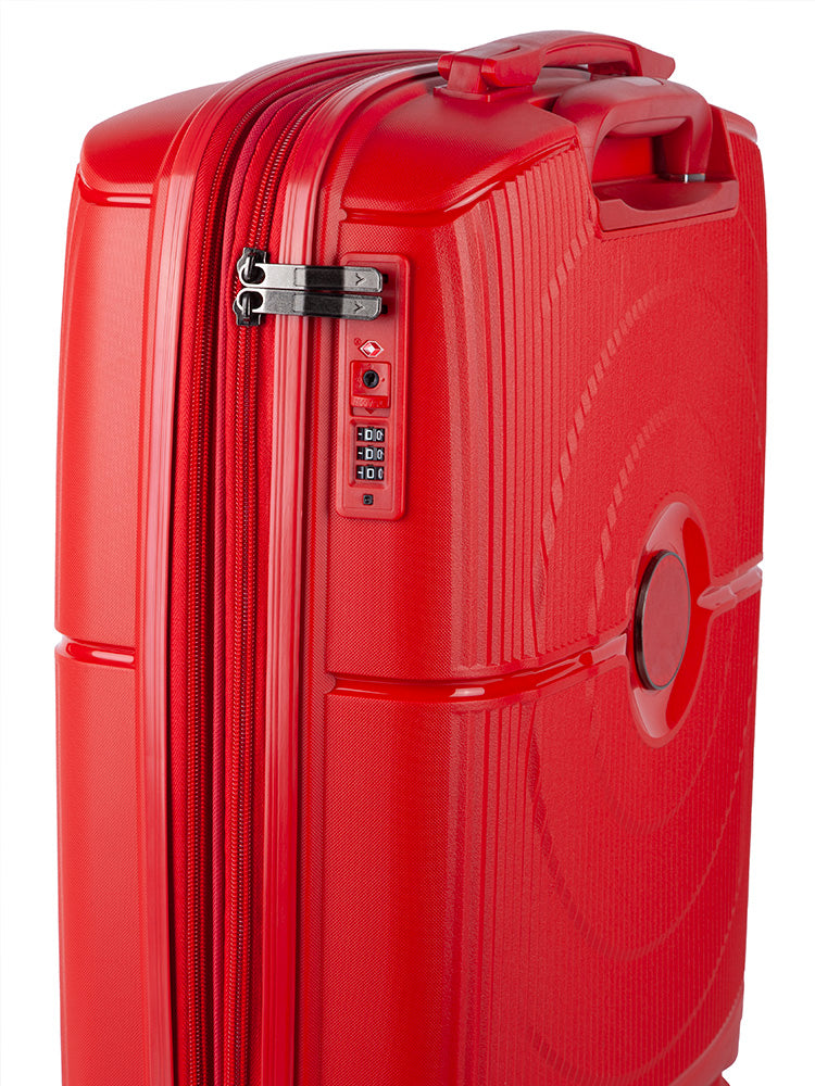 Voyager Aeon 4 Wheel Carry On Trolley Red – Saleys Travel Goods