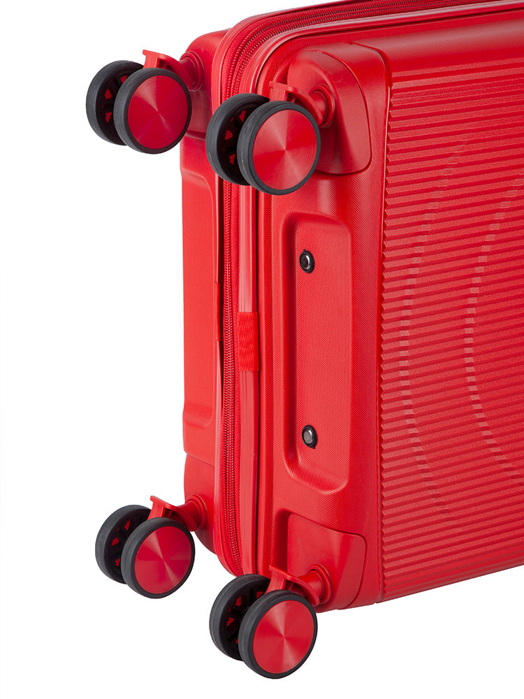 Voyager Aeon 4 Wheel Carry On Trolley Red – Saleys Travel Goods
