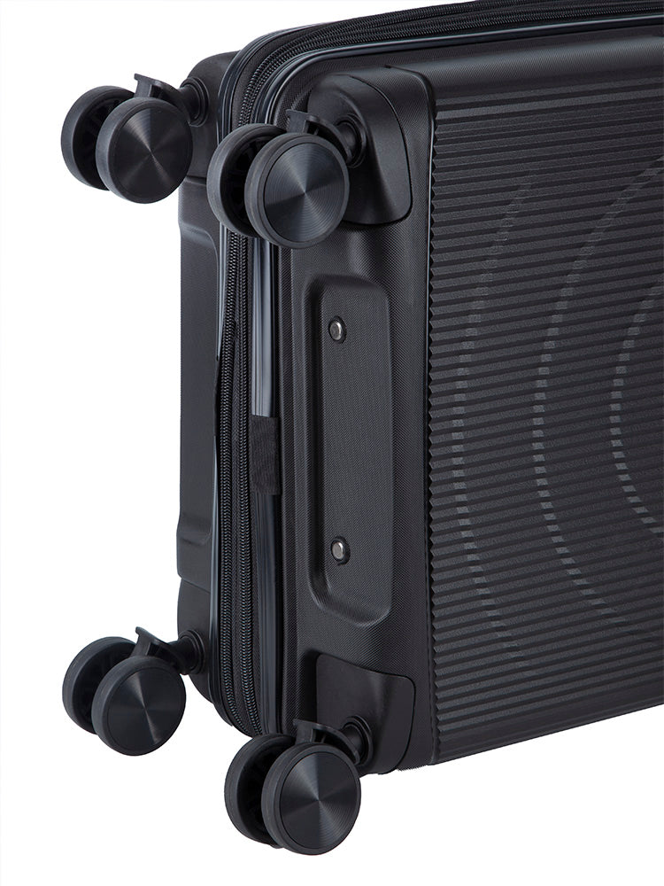 Voyager Aeon 4 Wheel Carry On Trolley Black – Saleys Travel Goods
