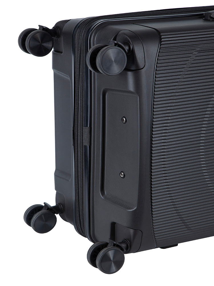 Voyager Aeon Large 4 Wheel Trolley Case Black – Saleys Travel Goods