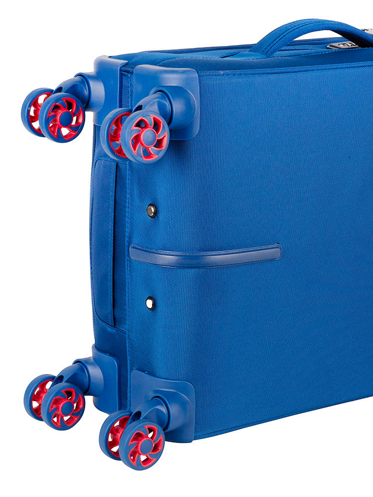 Voyager Synergy 4 Wheel Carry On Trolley Navy – Saleys Travel Goods