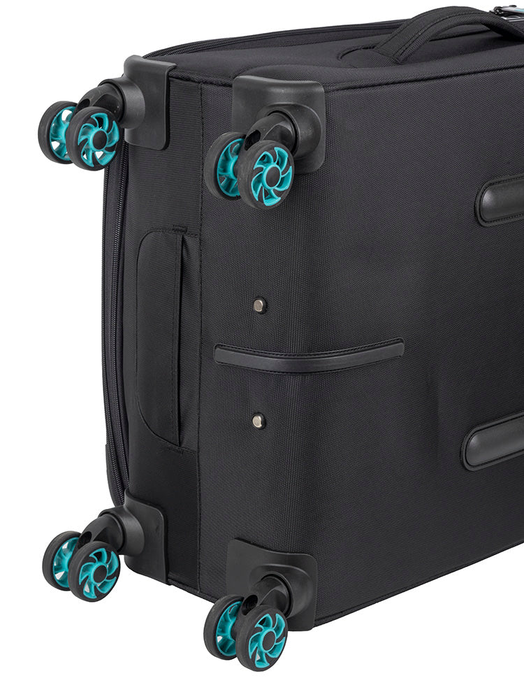 Voyager Synergy Medium 4 Wheel Trolley Case Black – Saleys Travel Goods